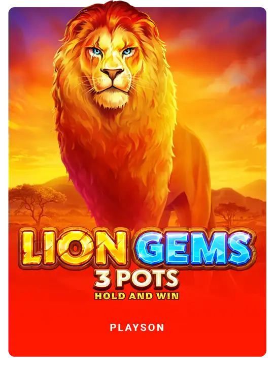 Lion Gems 3 Pots: Hold & Win